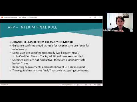 ARPA State and Local Funding - Main Street Update