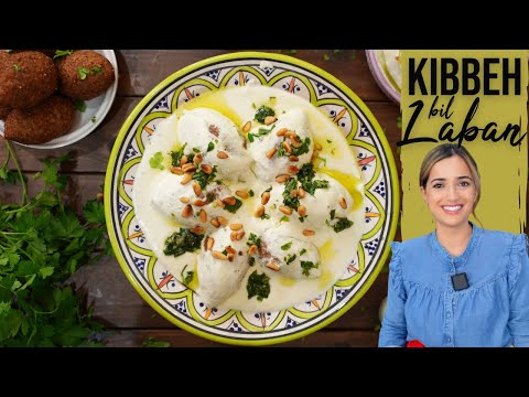 Kibbeh bil Laban - Bulgur-Hack-Kugeln in Joghurtsoße | Video-Rezepte.info