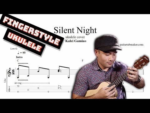 Silent Night ukulele TAB - fingerstyle ukulele tab (PDF + Guitar Pro)