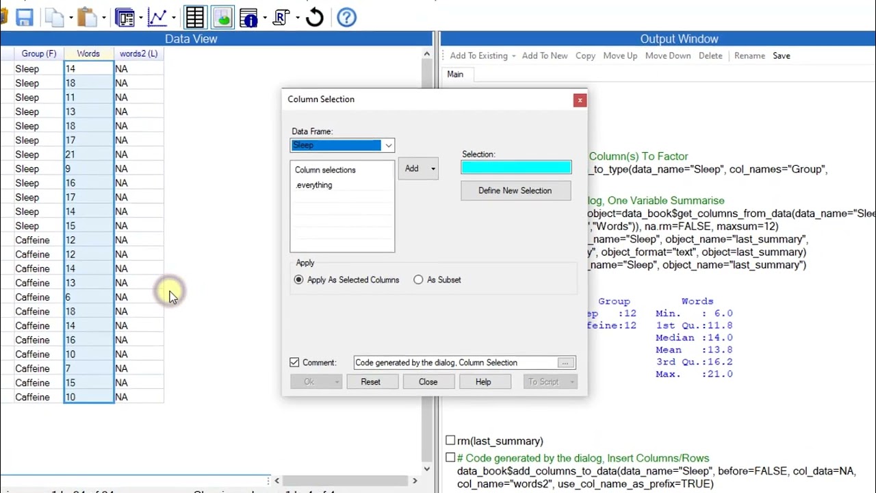 R-Instat: Data Entry 2 - Checking and Correcting Data