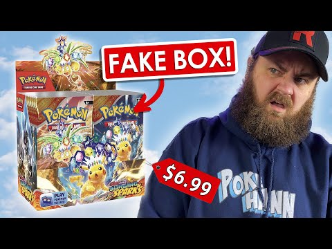 Can You Tell the Difference? FAKE Surging Sparks Booster Box Opening