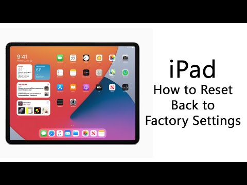 How to Reset the iPad Back to Factory Settings | iPad Pro | iOS 14 | Updated 2020 | h2techvideos
