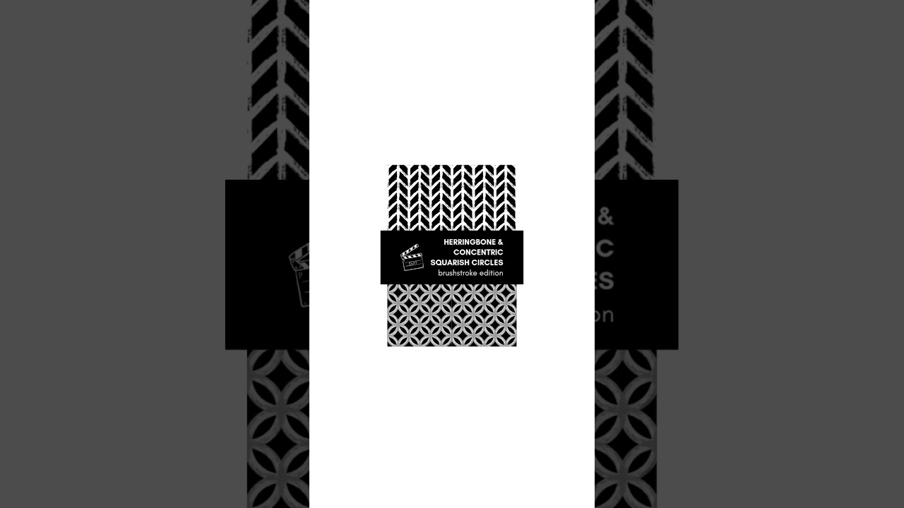 Herringbone Meets Overlapping (Oops... Not Concentric) Circles | A Seamless Pattern Skit