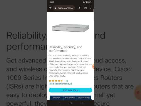 ISR Router Cisco 1000 Series