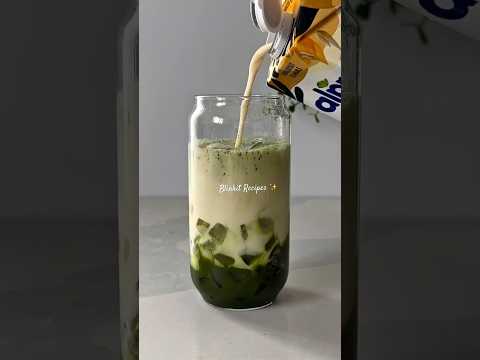 I tried this viral Iced Matcha Latte at home. Subscribe my channel for more recipes like this. 🍵
