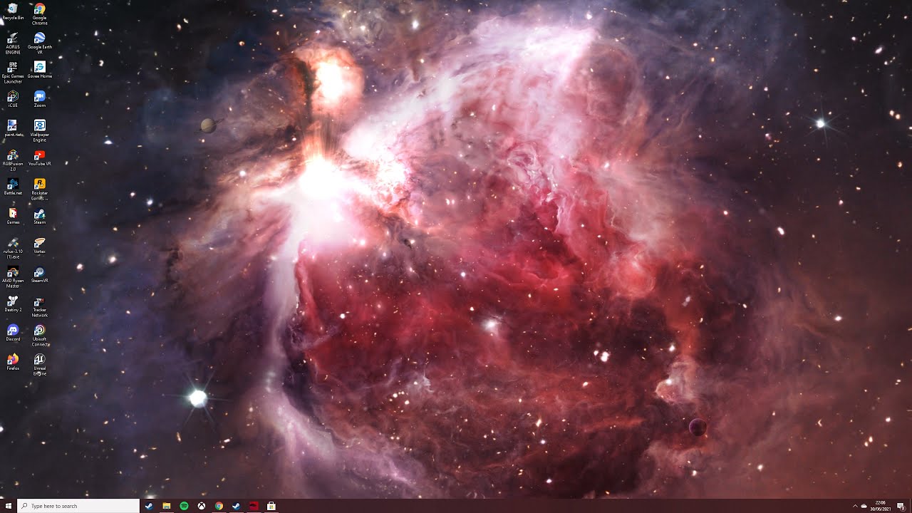 Wallpaper Engine Orion Nebula animated by R0M-3-ZER0