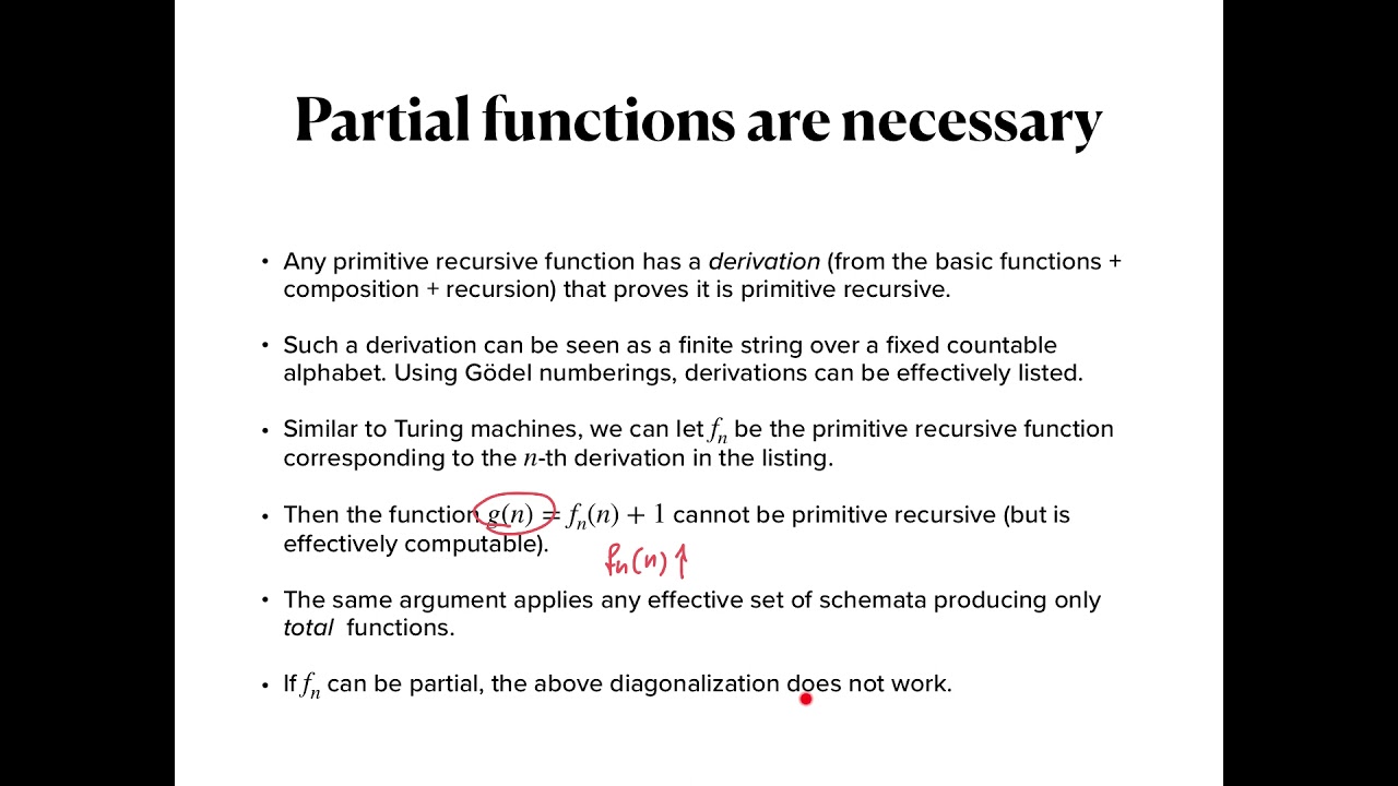 Math 557 – Recursive Functions
