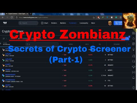 Secrets of Crypto Screener Tradingview (Part-1)