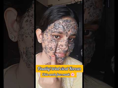 tried viral Korean Chia seeds mask | chia seeds face mask | skincare 17 #glowingskin #facemask