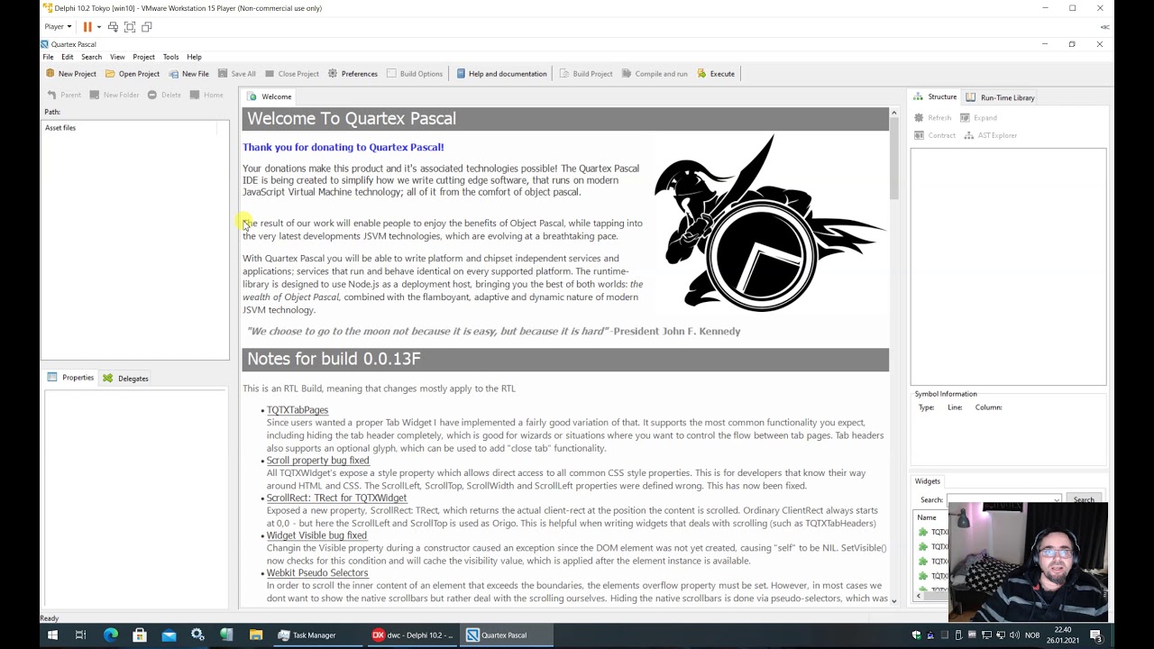 Quartex Pascal and Amibian.js update