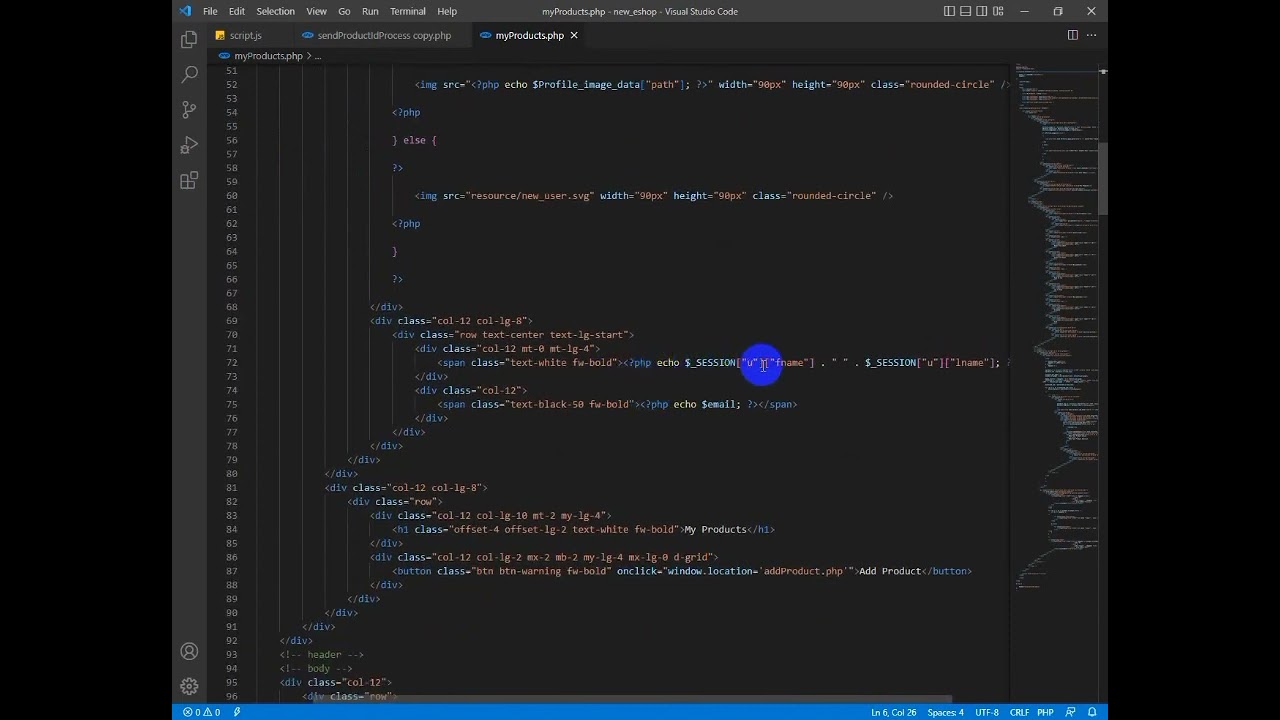Building a ecommerce web application using HTML, CSS, JavaScript, PHP and MySQL || Part 16