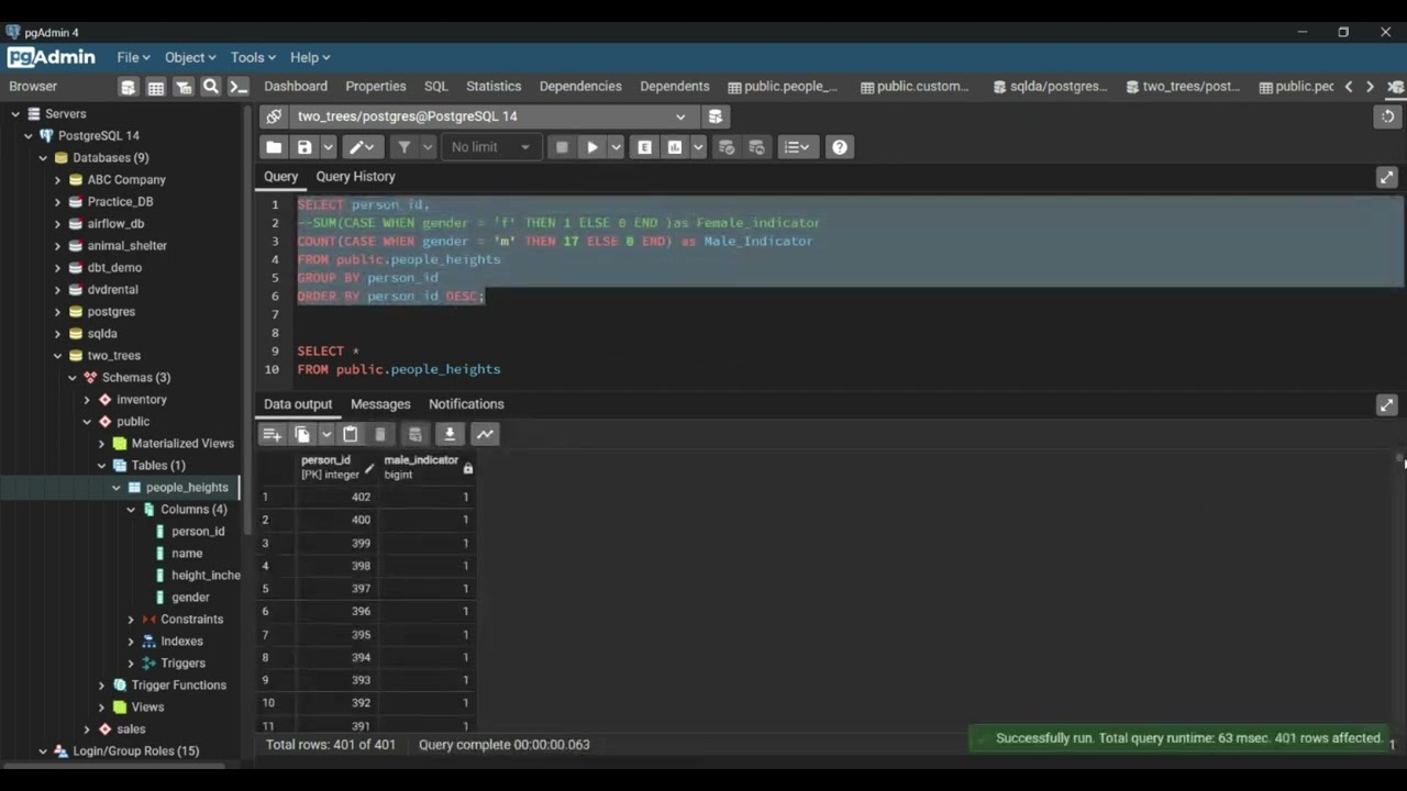 SUM? COUNT? CASE WHEN FUNCTION - SQL Tutorial #sql #database #datascience #programming