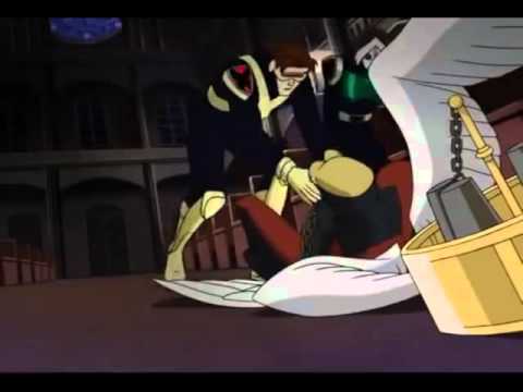 X Men Evolution Cyclopes and Rogue Save Angel From Magento