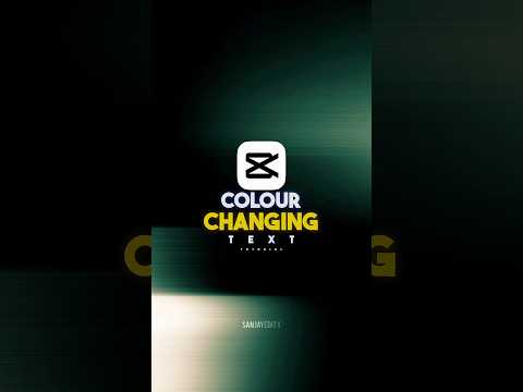 Colour Changing Text Tutorial 💀🔥 | Capcut Tutorial 🗿 #shorts #tutorial
