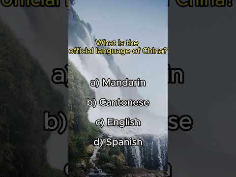 What is the official language of China? #shorts