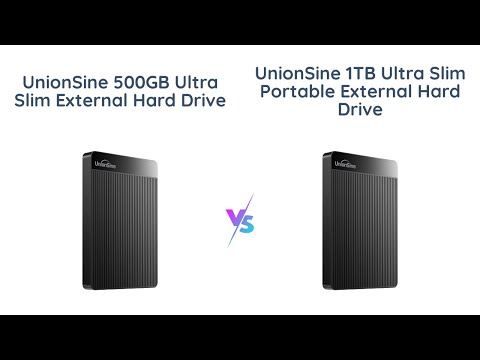 UnionSine 500GB vs 1TB Portable External Hard Drive Comparison