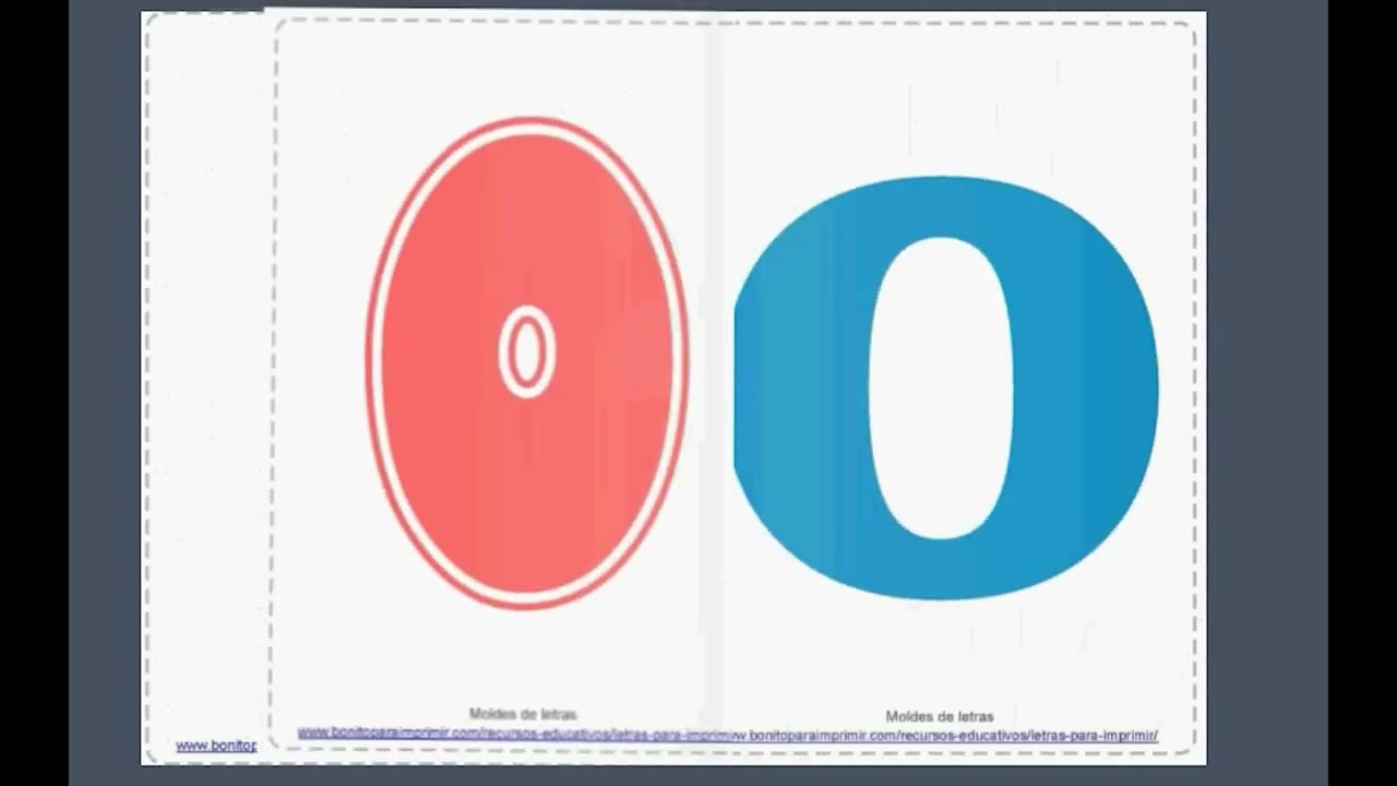 MOLDES DE LETRAS O