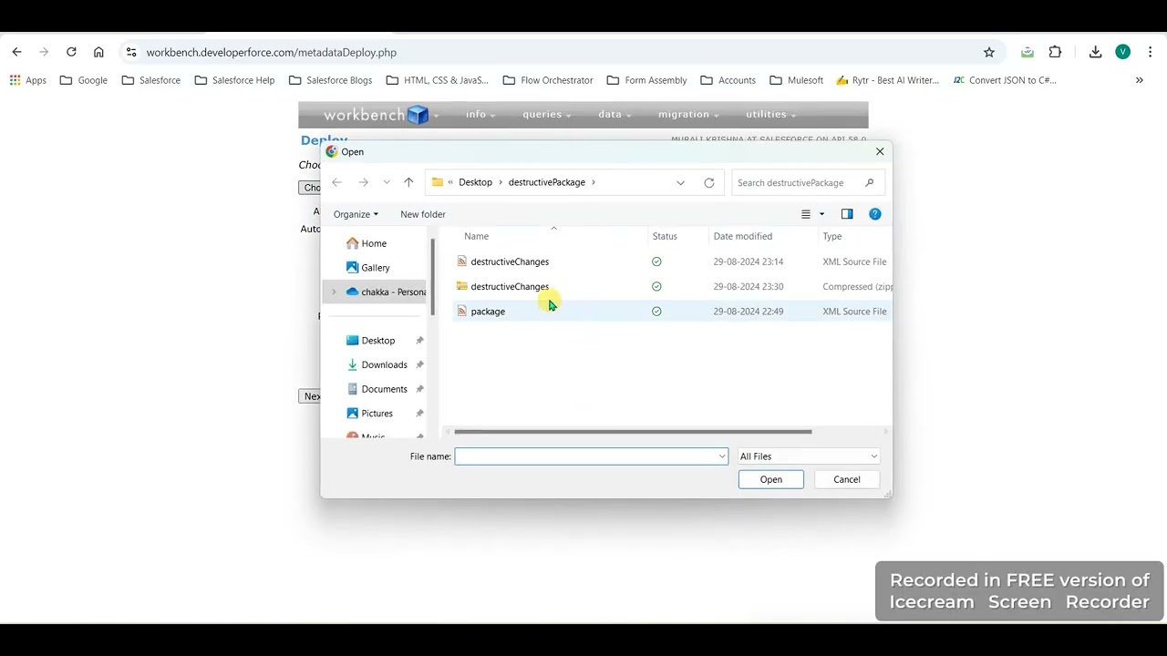 Delete an Apex class using Workbench