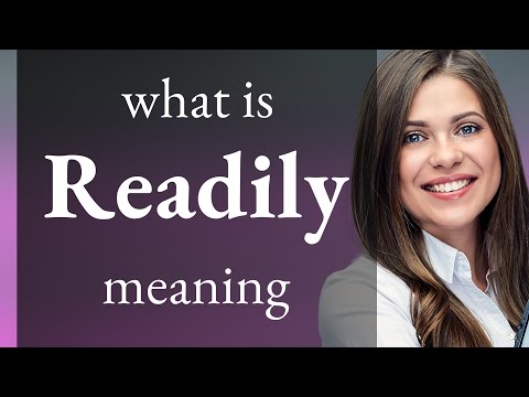 Readily | what is READILY definition