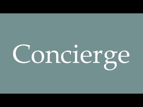 How to pronounce ''Concierge'' correctly in French