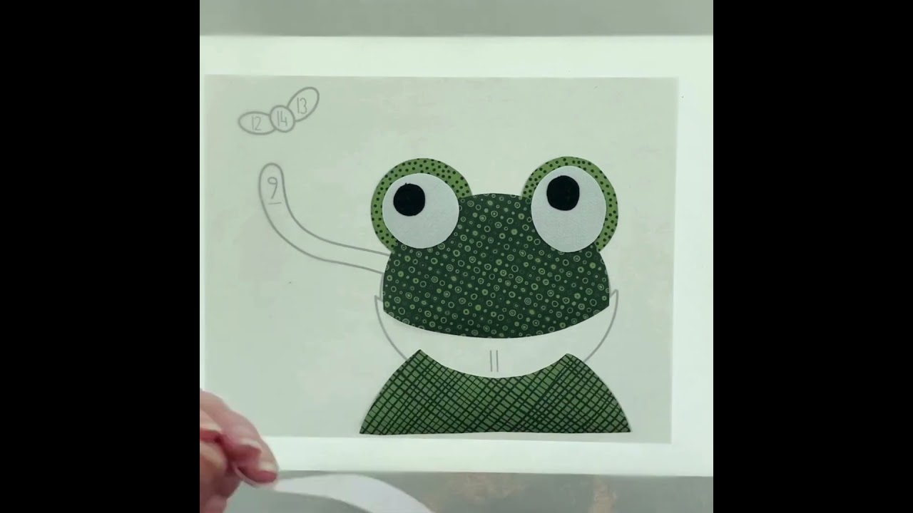 Frog Applique Pattern Time Lapse