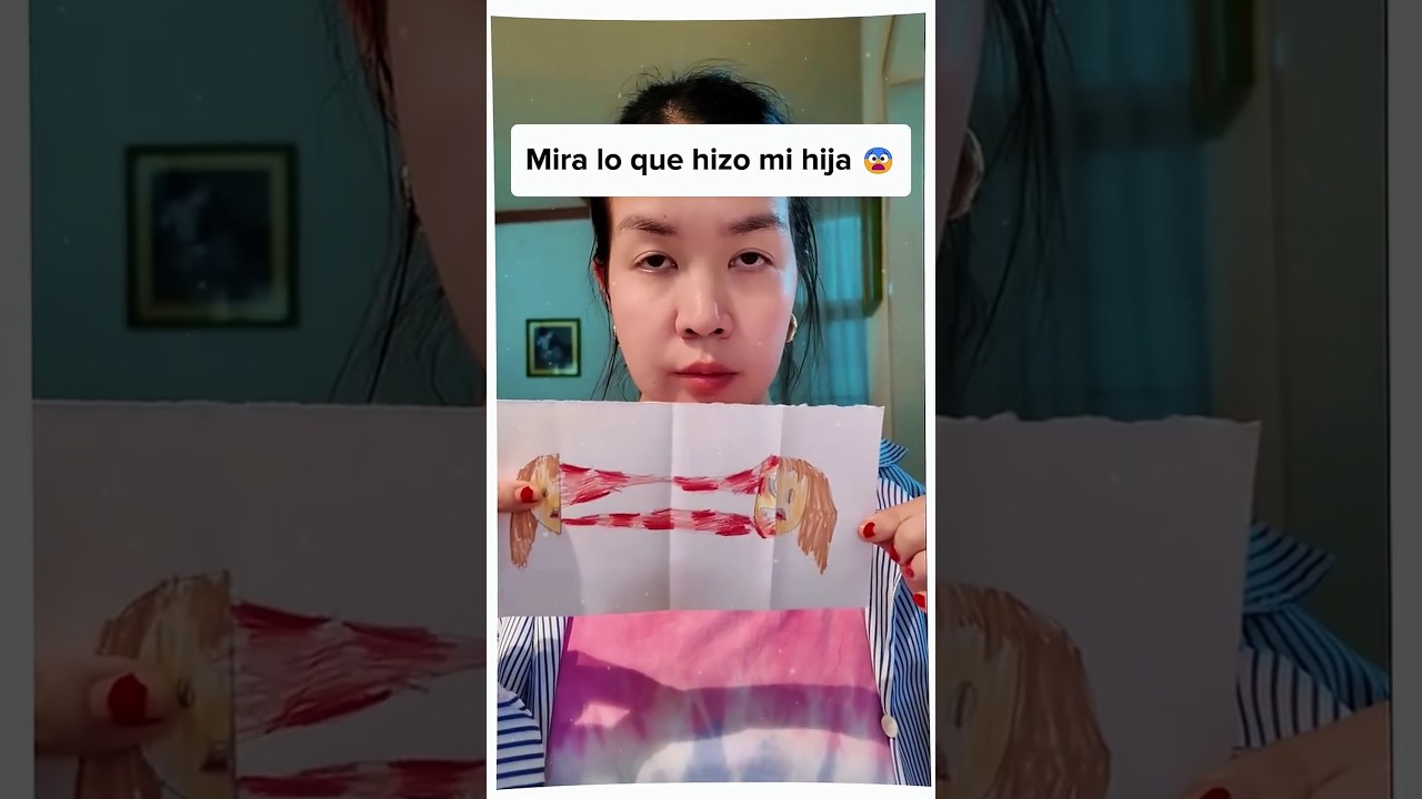 No Creerás Lo Que Dibujó Su Hija 😨 Es Terrorífico 😱 #shorts #shortsvideo