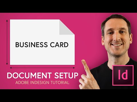 How to set up a Business Card document in Adobe Indesign