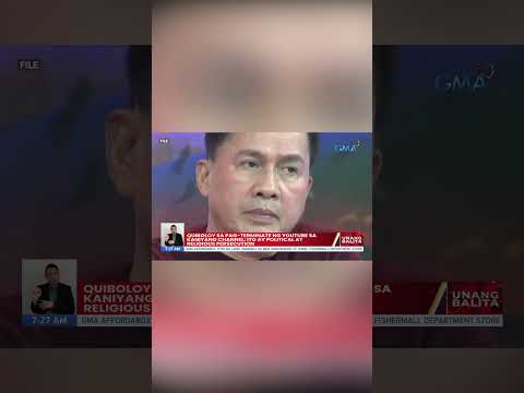 Quiboloy, nagsalita na tungkol sa termination ng kanyang Youtube Channel #shorts | Unang Balita
