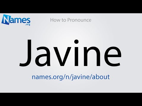 How to Pronounce Javine