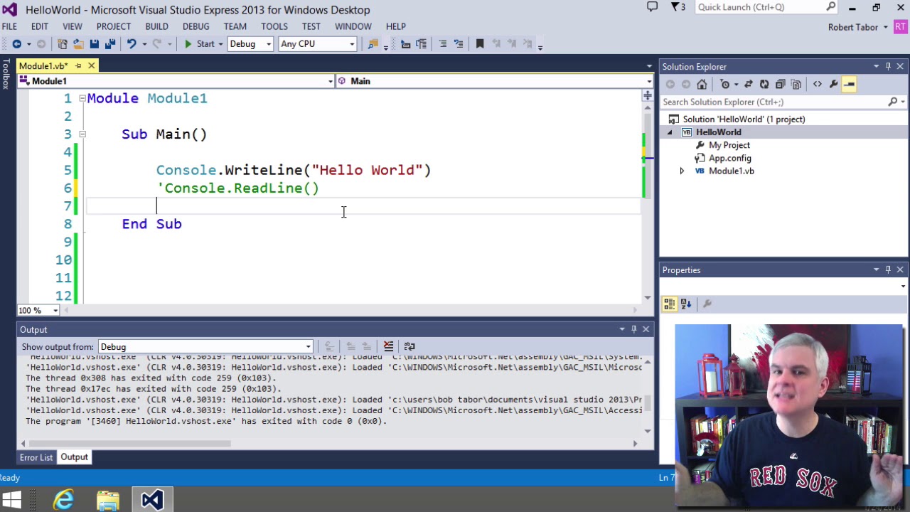04 Dissecting the First Visual Basic Program You Created