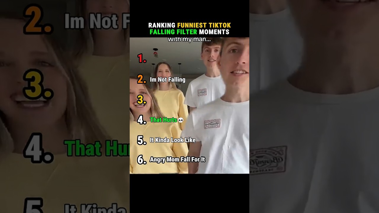 Ranking Funniest Tiktok Falling Filter Moments #tiktok #tiktoktrend #ranking