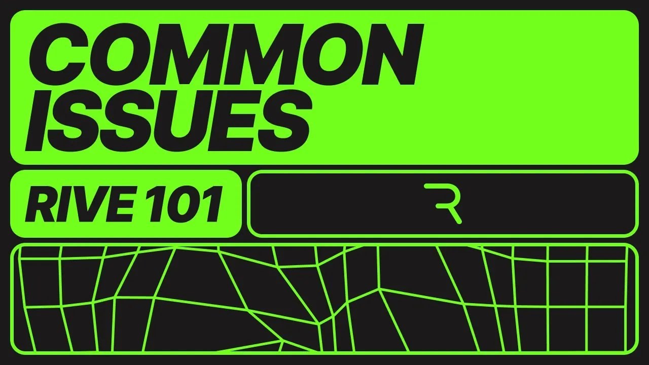 Rive 101 - Common State Machine Issue