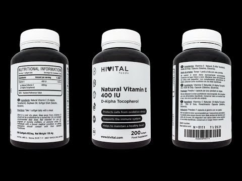Natural Vitamin E 400 IU (D-Alpha Tocopherol) EN