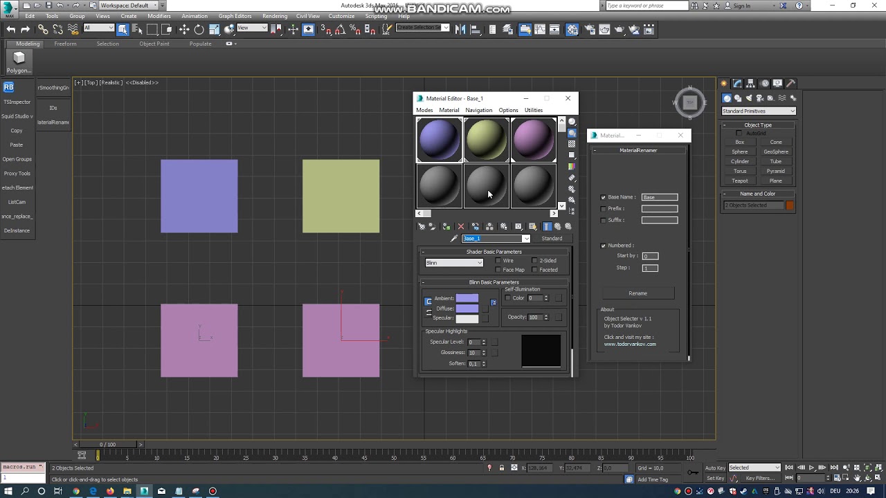 Material Renamer v1 1  - Tutorial ( maxscript video )