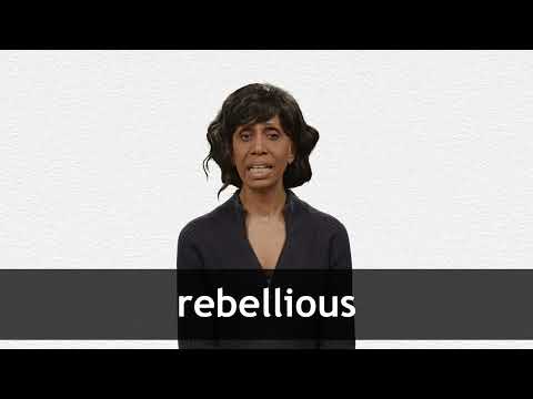 How to pronounce REBELLIOUS in American English