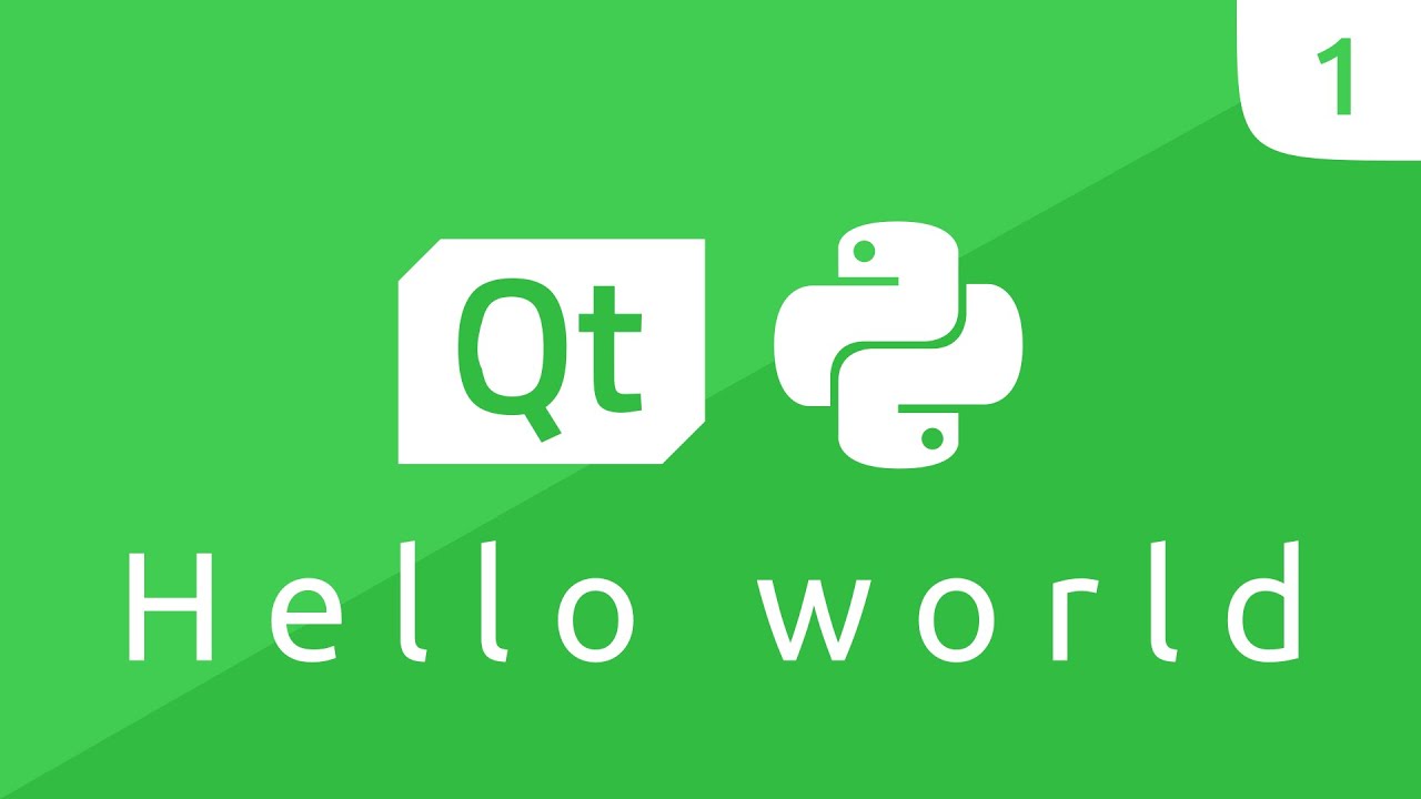 #1 Hello world | Qt pour Python