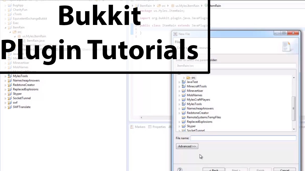 Bukkit - Making an ItemRain Plugin - Episode 1: Simple Weather