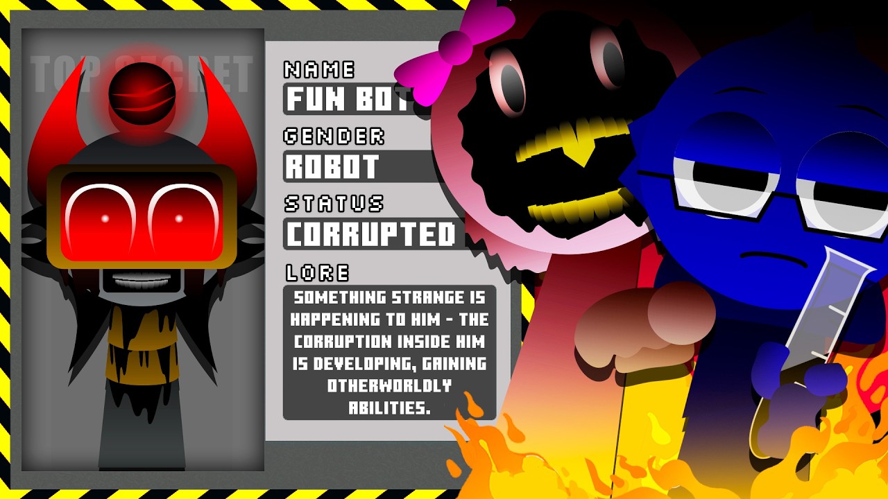 Sprunki - BATTERED AND BLEAK | Phase 8 | All Description | LORE | NEW MOD