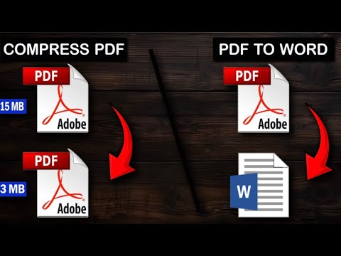 How to compress pdf files and pdf file to word | easy steps | latest 2025 | @ashiranwar07