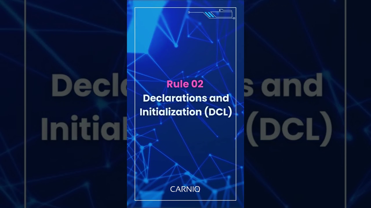 SEI CERT C Coding Standard - Part 1 - Preprocessor , Declarations & Initialization