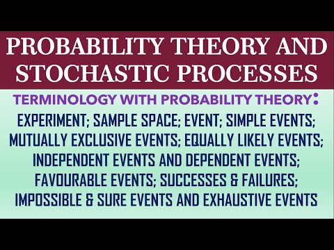 Probability Terminology: EXPERIMENT, SAMPLE SPACE, MUTUALLY EXCLUSIVE,INDEPENDENT & DEPENDENT EVENTS