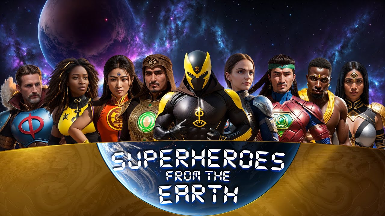 Asking AI to create the SUPERHERO for each country