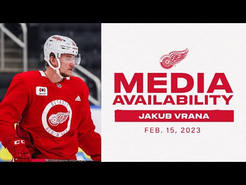 Jakub Vrana at Morning Skate | Feb. 15 vs. EDM