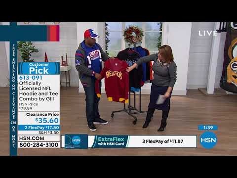 Officially Licensed NFL Hoodie and Tee Combo by Glll