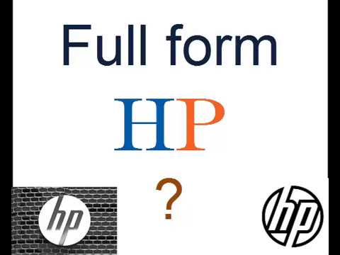 HP का पूर्ण रूप | what is the full form of hp laptop?