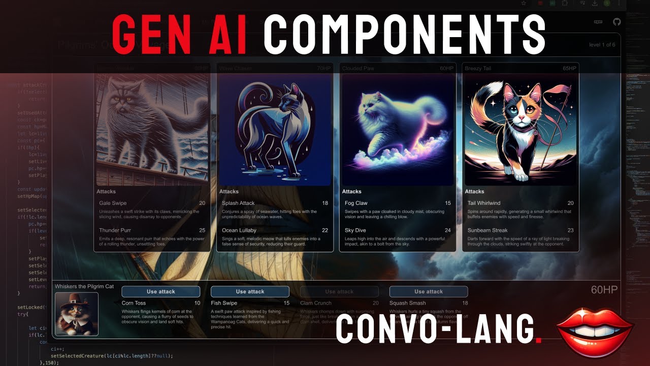 Gen AI React Components using Convo-Lang