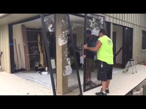 PGT 2500 sliding glass door installation