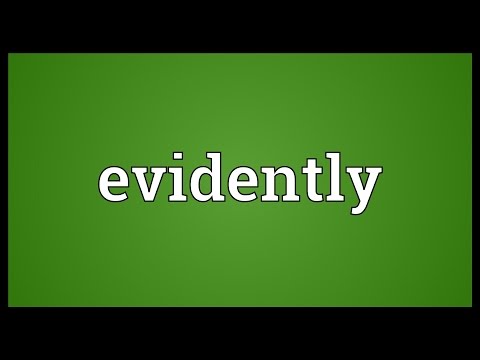 Evidently Meaning