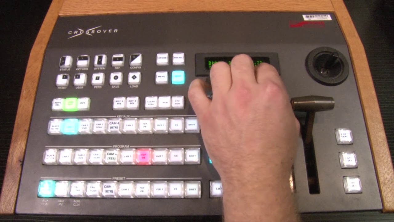 Ross Crossover Switcher: Chroma Key Adjustments