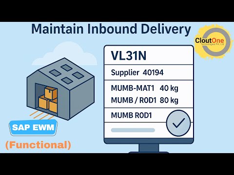 SAP Inbound Delivery Process | VL31N to EWM Integration | Step-by-Step Guide